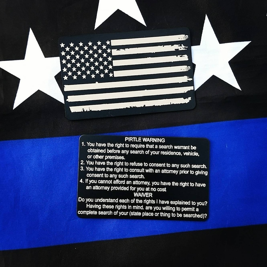 Pirtle Warning Metal Card - Etsy