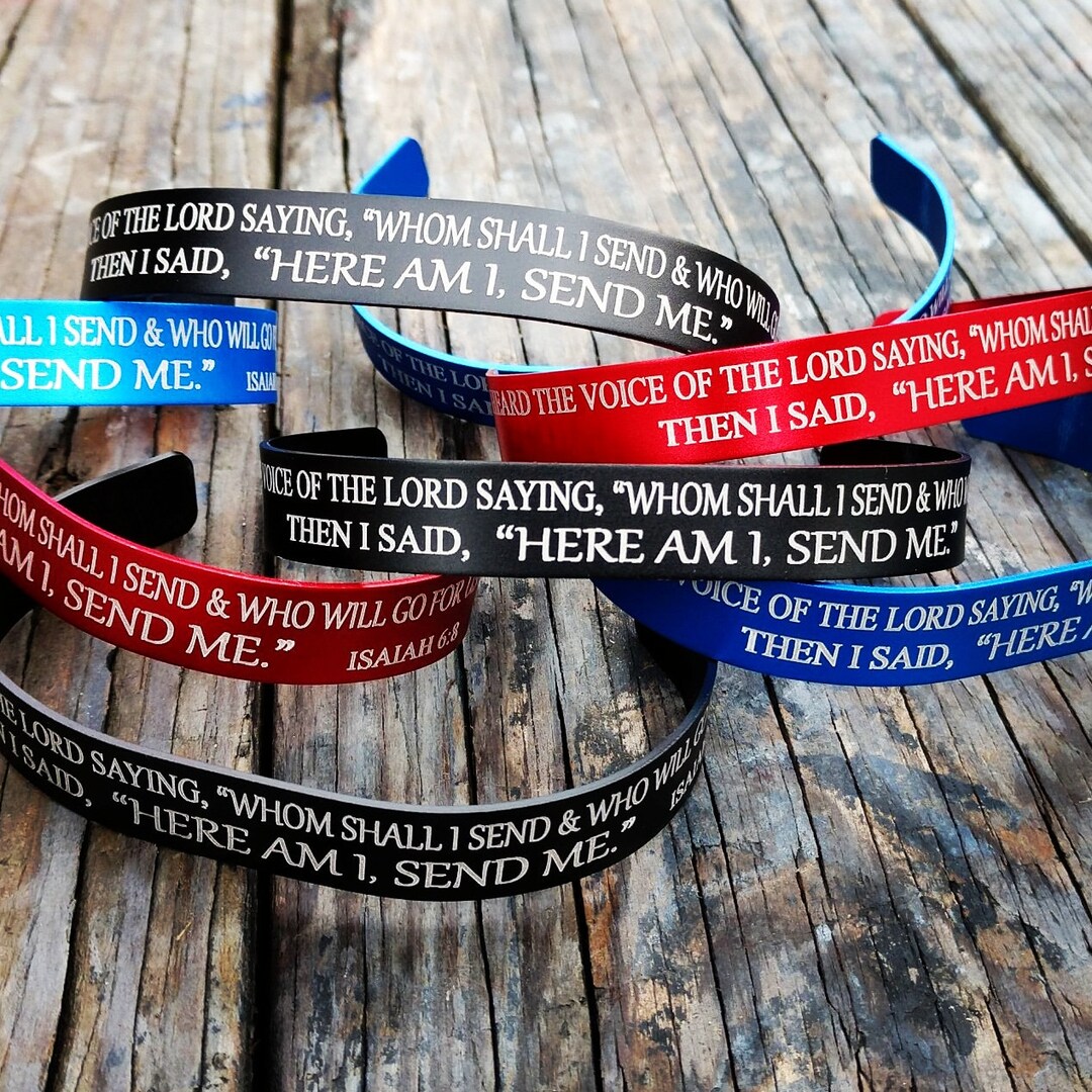Send Me Bible Verse Aluminum Bracelet - Etsy