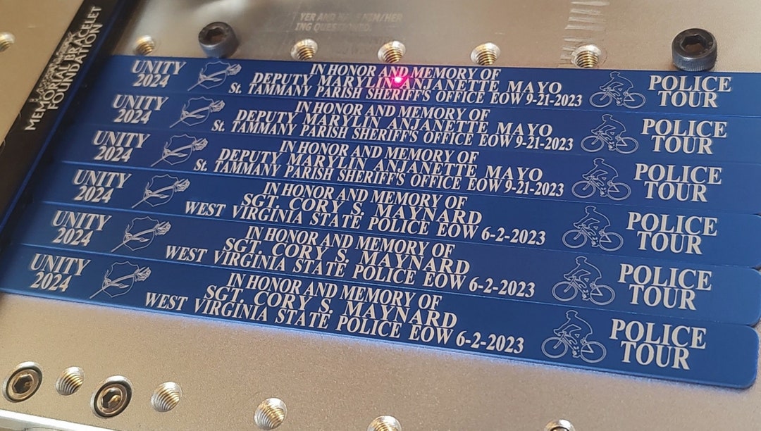 2024 Police Unity Tour Memorial Bracelets - Etsy