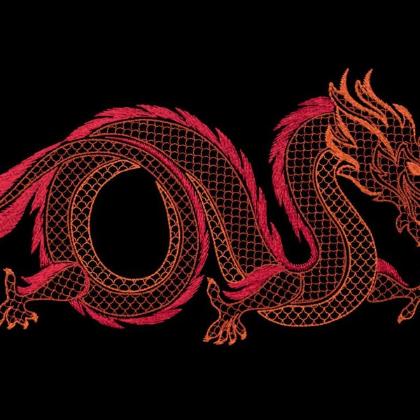 Dragon Embroidery - Etsy