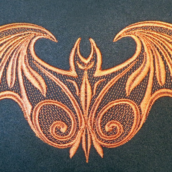 Bat Embroidery - Etsy
