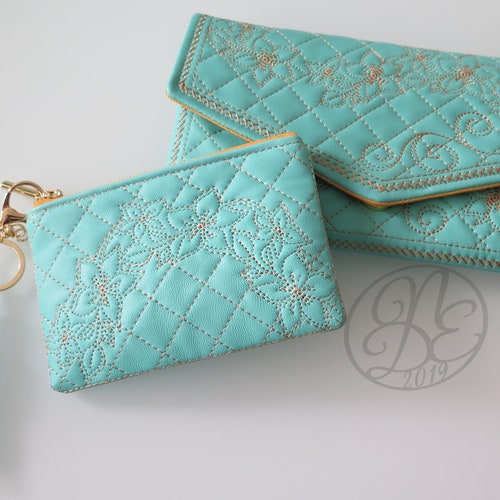 In the Hoop Wallet Digital Files for Machine Embroidery - Etsy