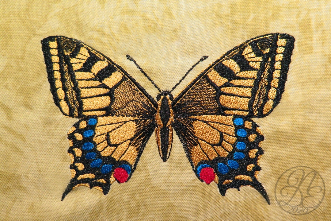 Digital Embroidery : Swallowtail Butterfly - in the Hoop Machine ...