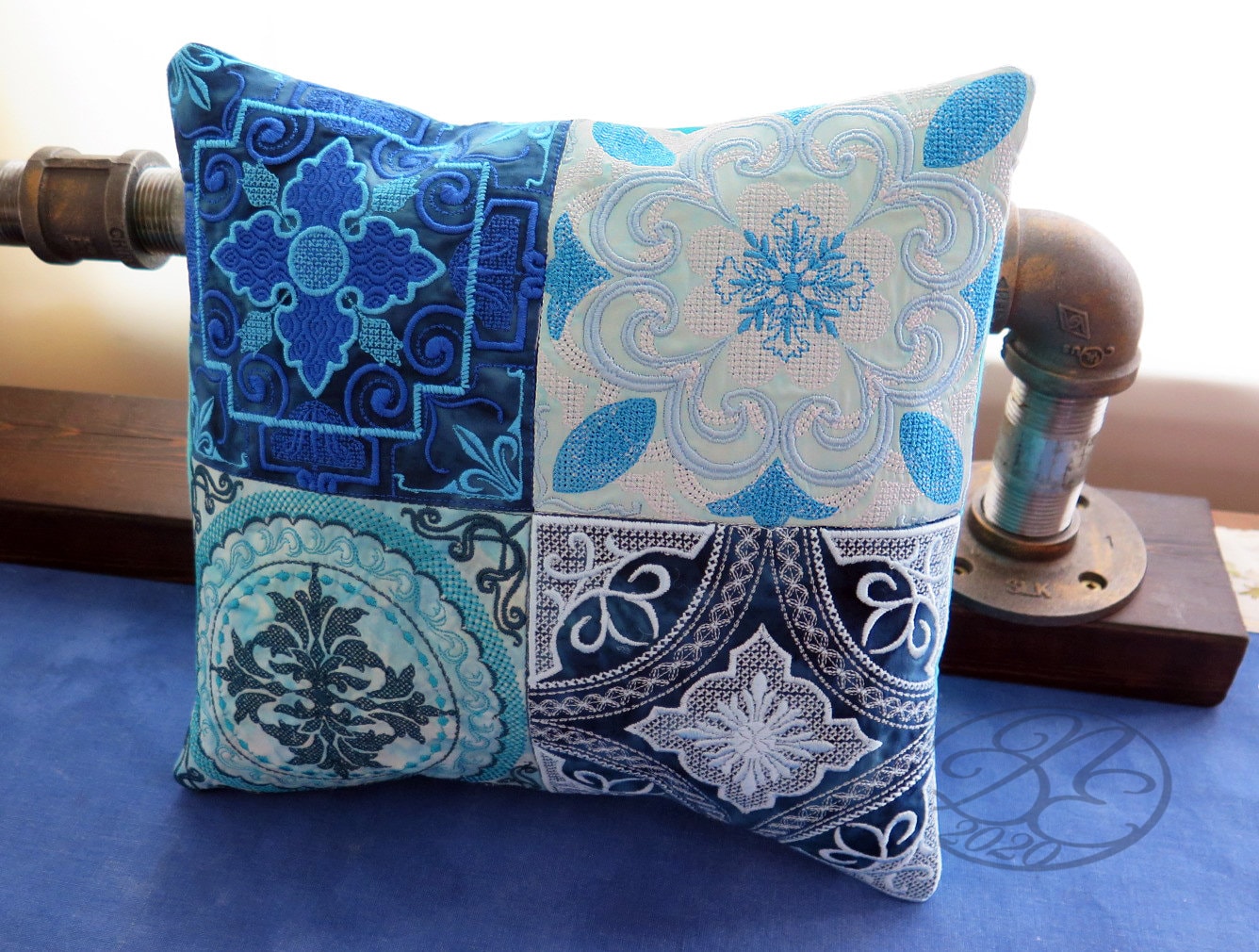 Digital Embroidery : Delft Blue Tiles - in the Hoop Machine Embroidery ...
