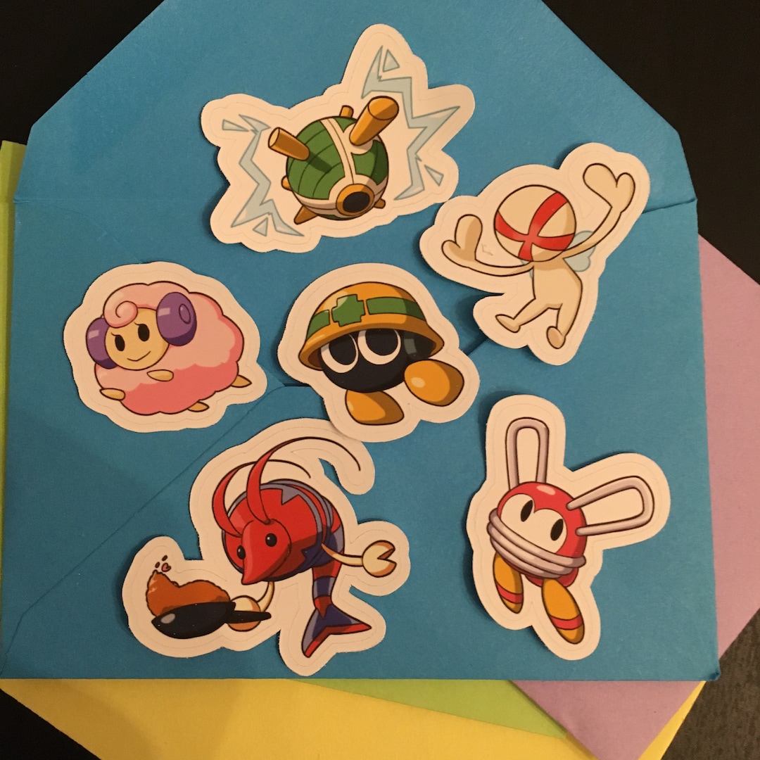 Rockman.exe Virus Flake Stickers - Set of 6 - Mega Man Battle Network ...