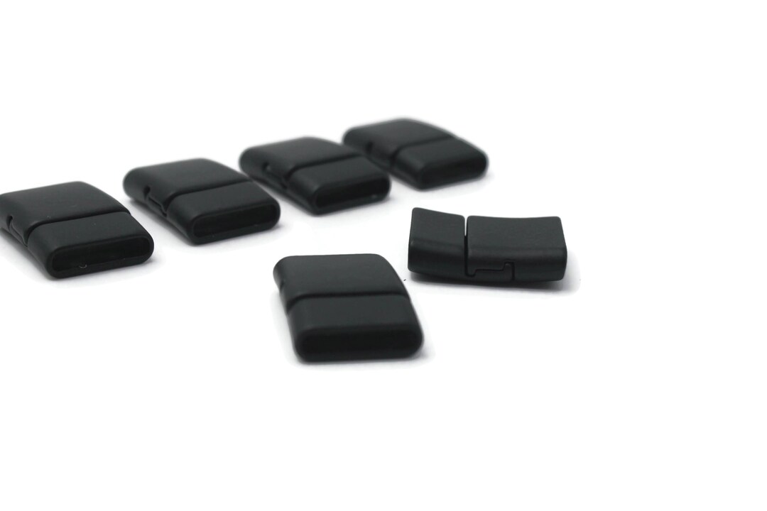 Matt Black Plated Clasps, 18x25 Mm Brass Clasps, Strong Flat Leather ...