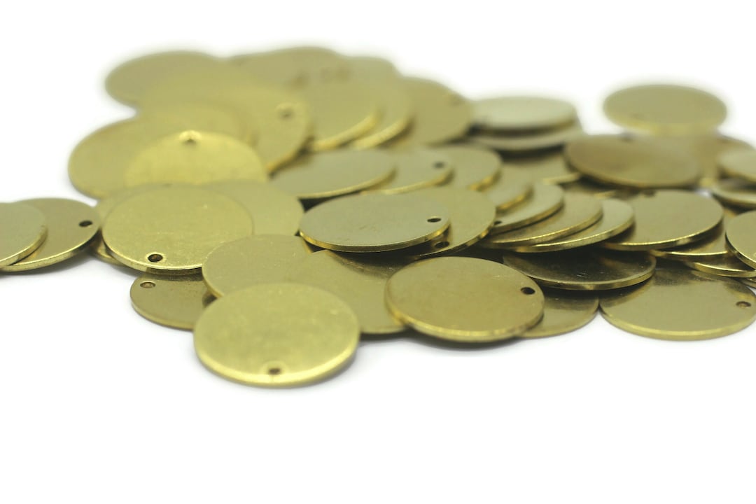 0.8x16mm Raw Brass Disc, Solid Brass Disc, Round Stamping Discs ...