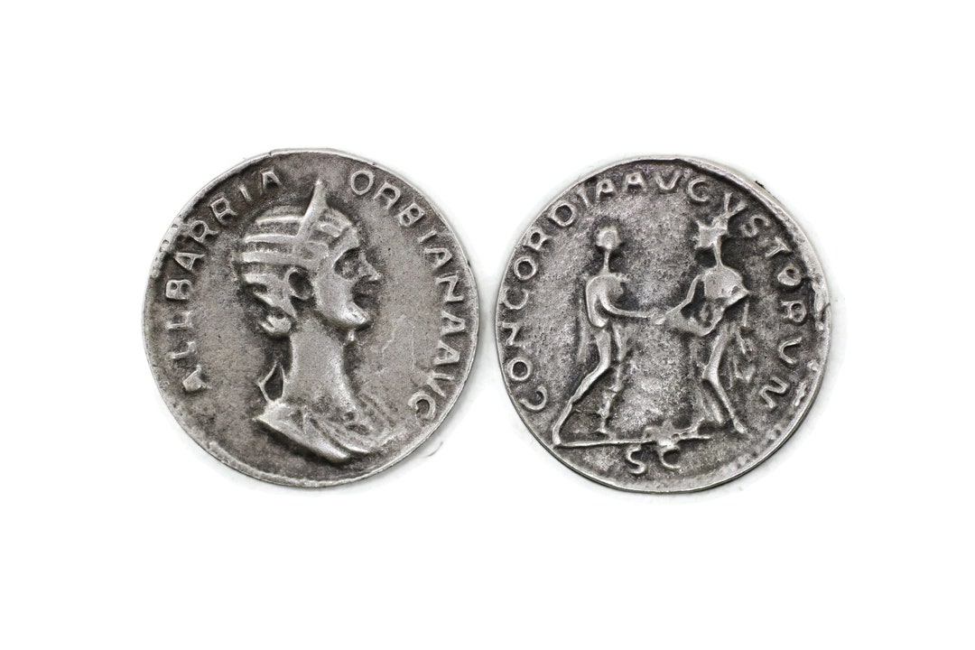 Roman Imperial Coins of Orbiana Antique Silver Coin, 28mm Roman Empire ...
