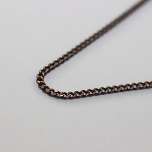 1.5mm Brown Chain Link, Brass Chains, Loose Chain, Gold Chain, - Tiny ...
