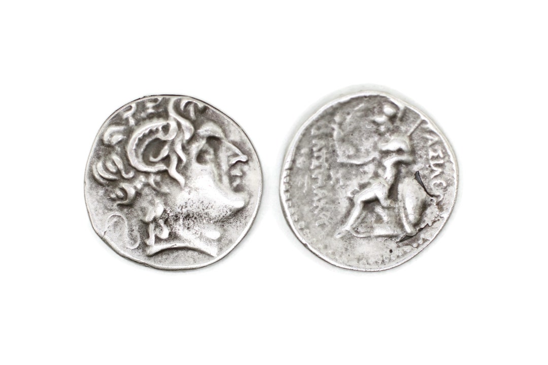 Kings of Thrace Antique Silver Lysimachus Coins, 25 Mm Roman Empire ...