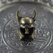 Collectible Vintage Bronze Orc Helmet Beads, 19 Mm Helmet Bracelet ...
