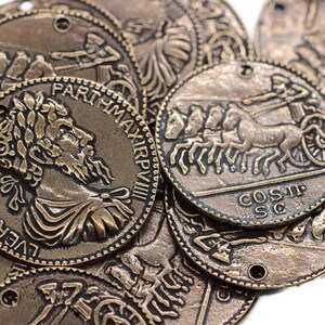 Roman Empire Imperial Emperor Ceasar Antique Copper Coins, 35 Mm Copper ...