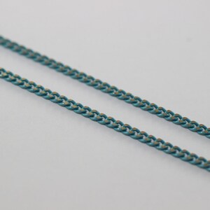 1.5mm Blue Chain Link, Brass Chains, Loose Chain, Gold Chain, - Tiny ...
