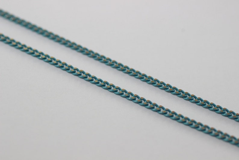 1.5mm Blue Chain Link, Brass Chains, Loose Chain, Gold Chain, - Tiny ...