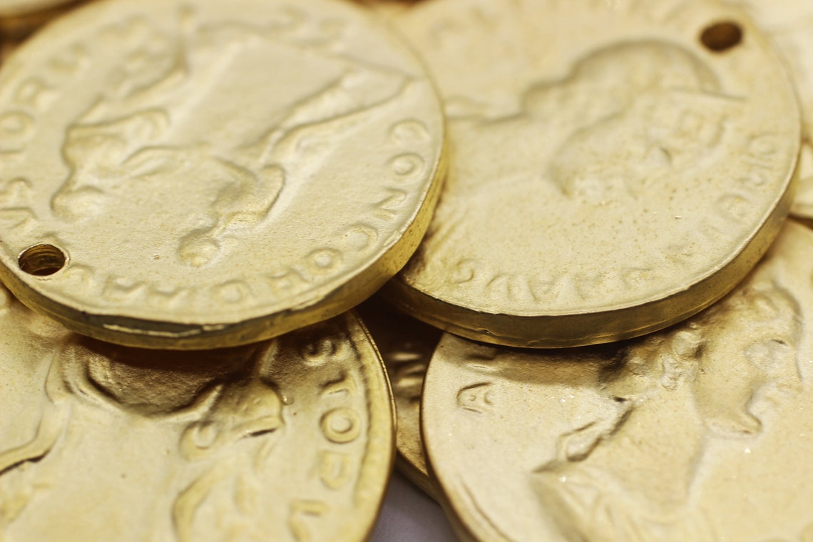 Small Agrippina the Younger Roman Empress Matt Gold Coins - Etsy