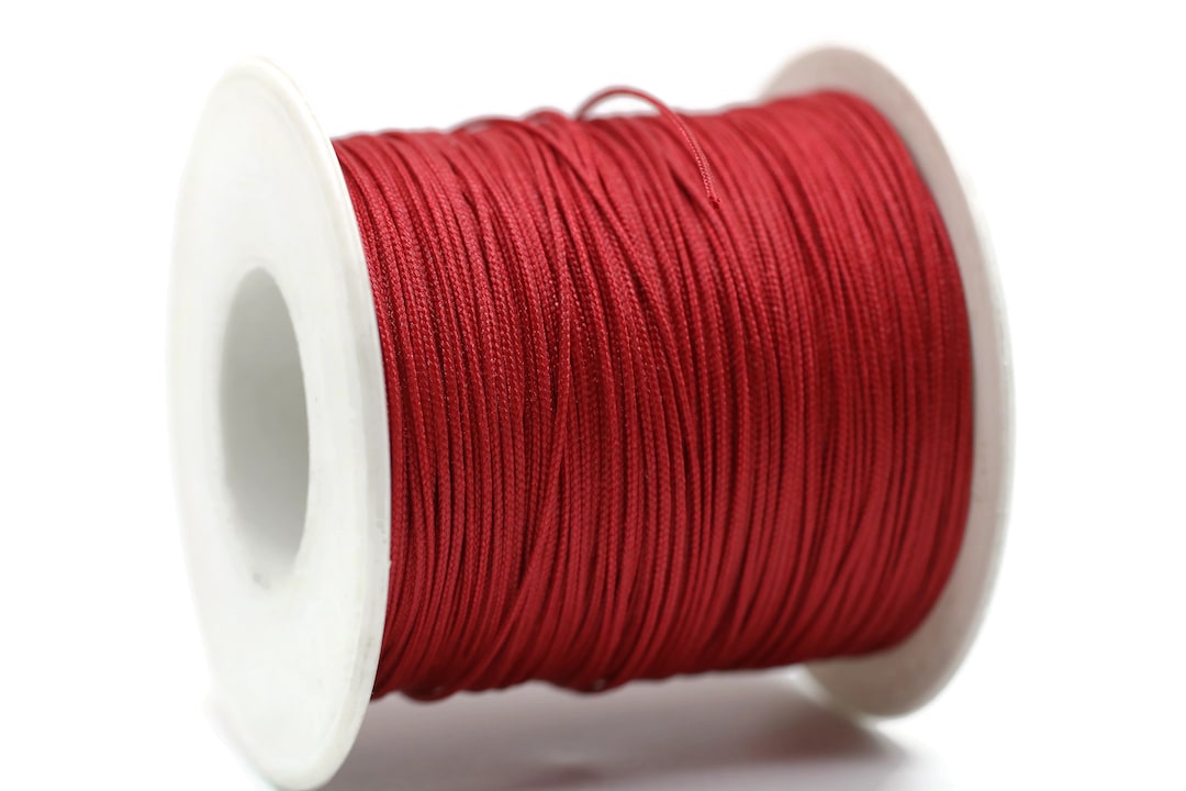0.031 Inch Chinese Knot Red Nylon Thread Lift Cord, 100 Yards Spool ...