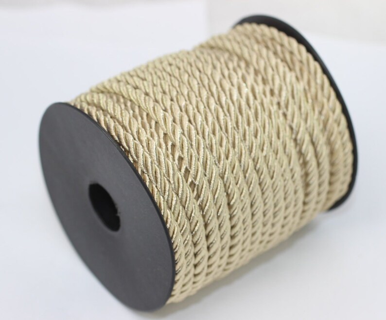 Milky Brown Rayon Rope 4 Mm Brown Cord Twisted Braid Cords - Etsy