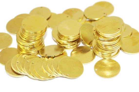 Craft Supplies & Tools SGDT Gold Plated Disc 1.4x25mm Gold Plated Disc ...