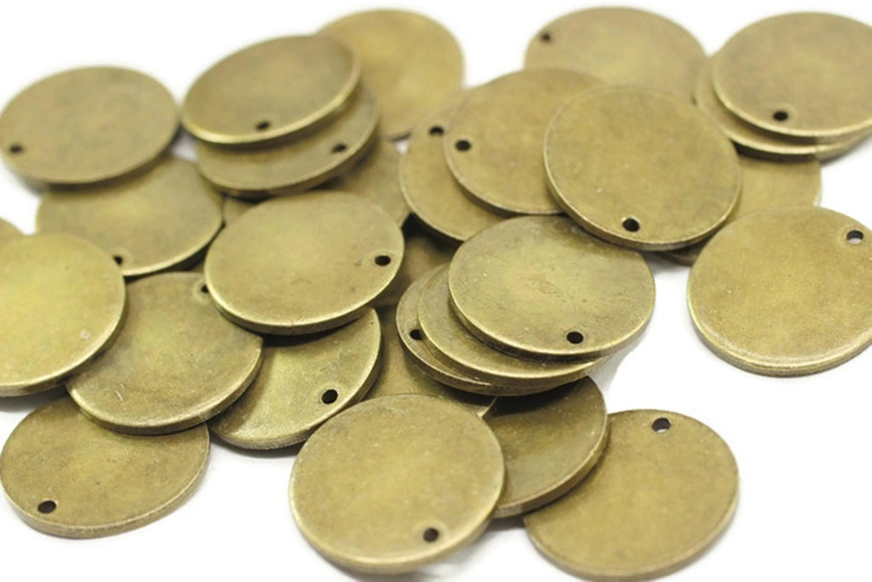 1.4x20mm Antique Bronze Disc Hand Stamping Disc 20mm Disc - Etsy