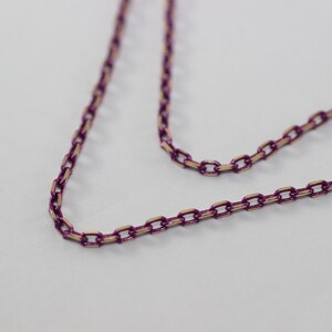 1.8x3 Mm Purple Chain Link, Brass Chains, Loose Chain, Gold Chain ...