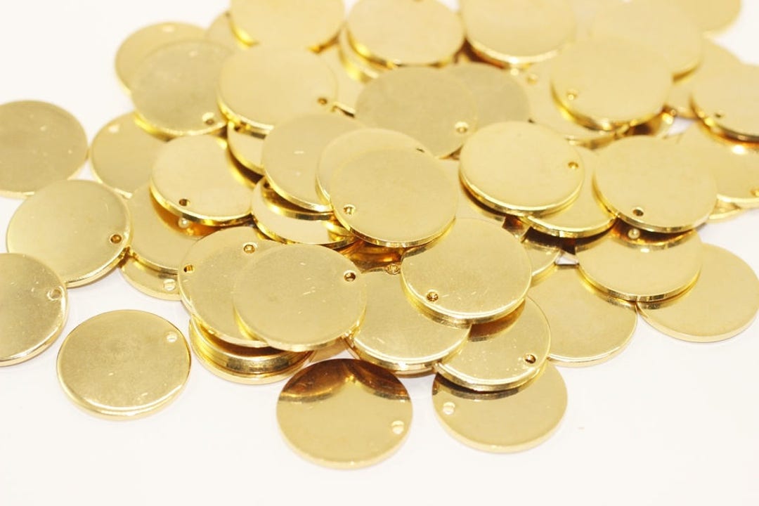 1.4x18mm Gold Plated Disc, Gold Plated Disc, Round Stamping Discs ...