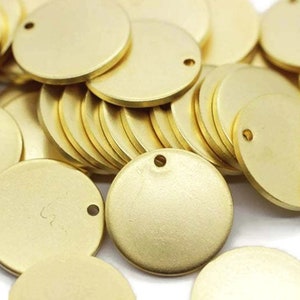 1.4x18mm Matt Gold Plated Disc, Round Stamping Discs, Stamping Blanks ...