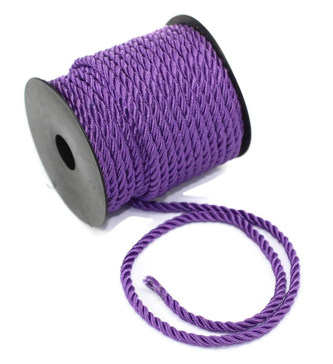 Purple Rayon Rope 4 Mm 015 Inc Purple Cord Twisted Braid - Etsy Ireland