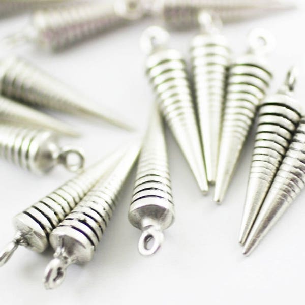 Spike Charm Necklace - Etsy