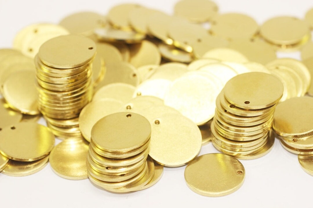 1.4x20mm Raw Brass Disc, Solid Brass Disc, Round Stamping Discs ...