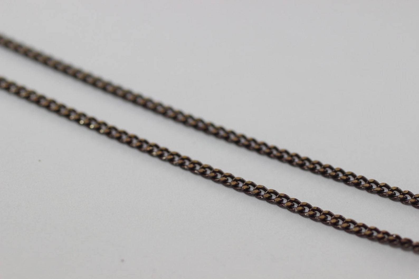 1.5mm Brown Chain Link, Brass Chains, Loose Chain, Gold Chain, - Tiny ...