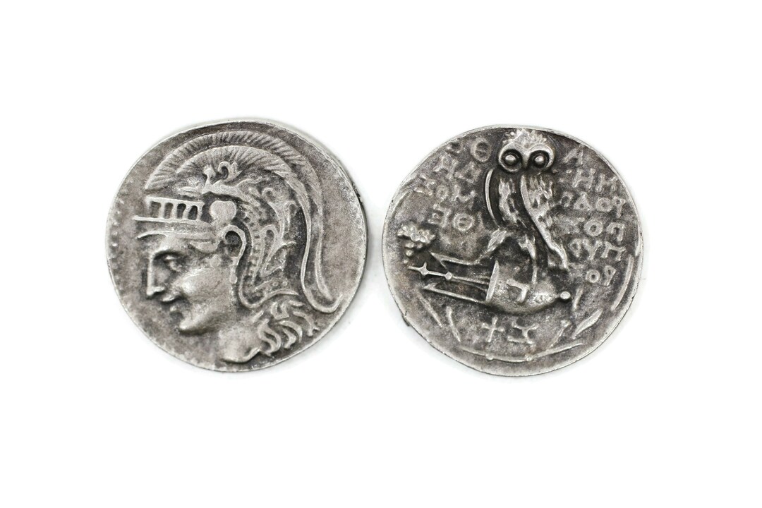 Roman Women With Helmet Antique Silver Coins, 26.5mm Roman Empire ...