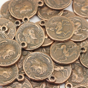 Antique Copper Coins, 20x25 Mm Copper Pendant, Double Side Charms ...