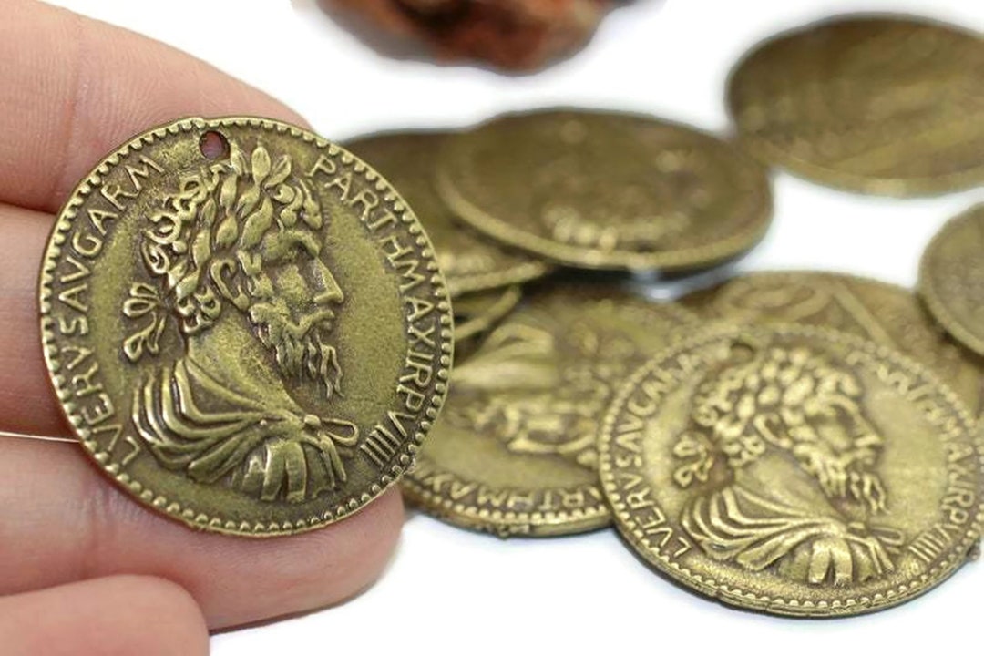 Roman Empire Imperial Emperor Ceasar Antique Bronze Coins, 35 Mm Bronze ...