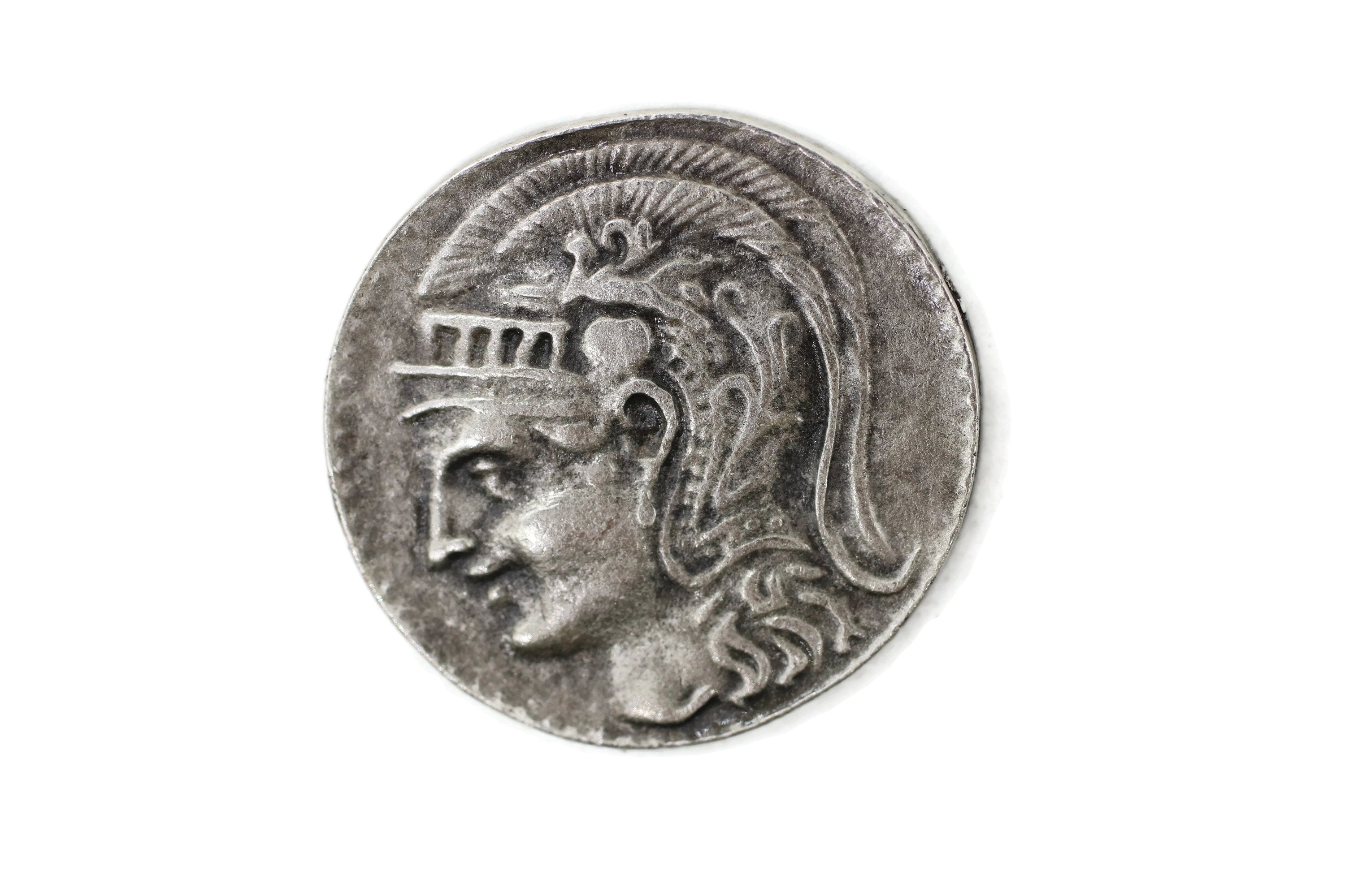 Roman Women With Helmet Antique Silver Coins, 26.5mm Roman Empire ...