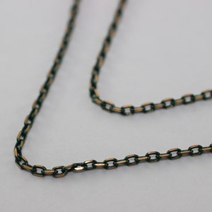 1.8x3 Mm Dark Green Chain Link, Brass Chains, Loose Chain, Gold Chain ...