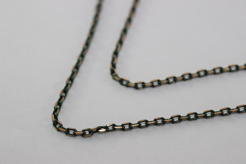 1.8x3 Mm Dark Green Chain Link, Brass Chains, Loose Chain, Gold Chain ...
