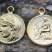 Ancient Greek Coins, Matt Gold Coins, Coin Pendant, Double Side Charms ...
