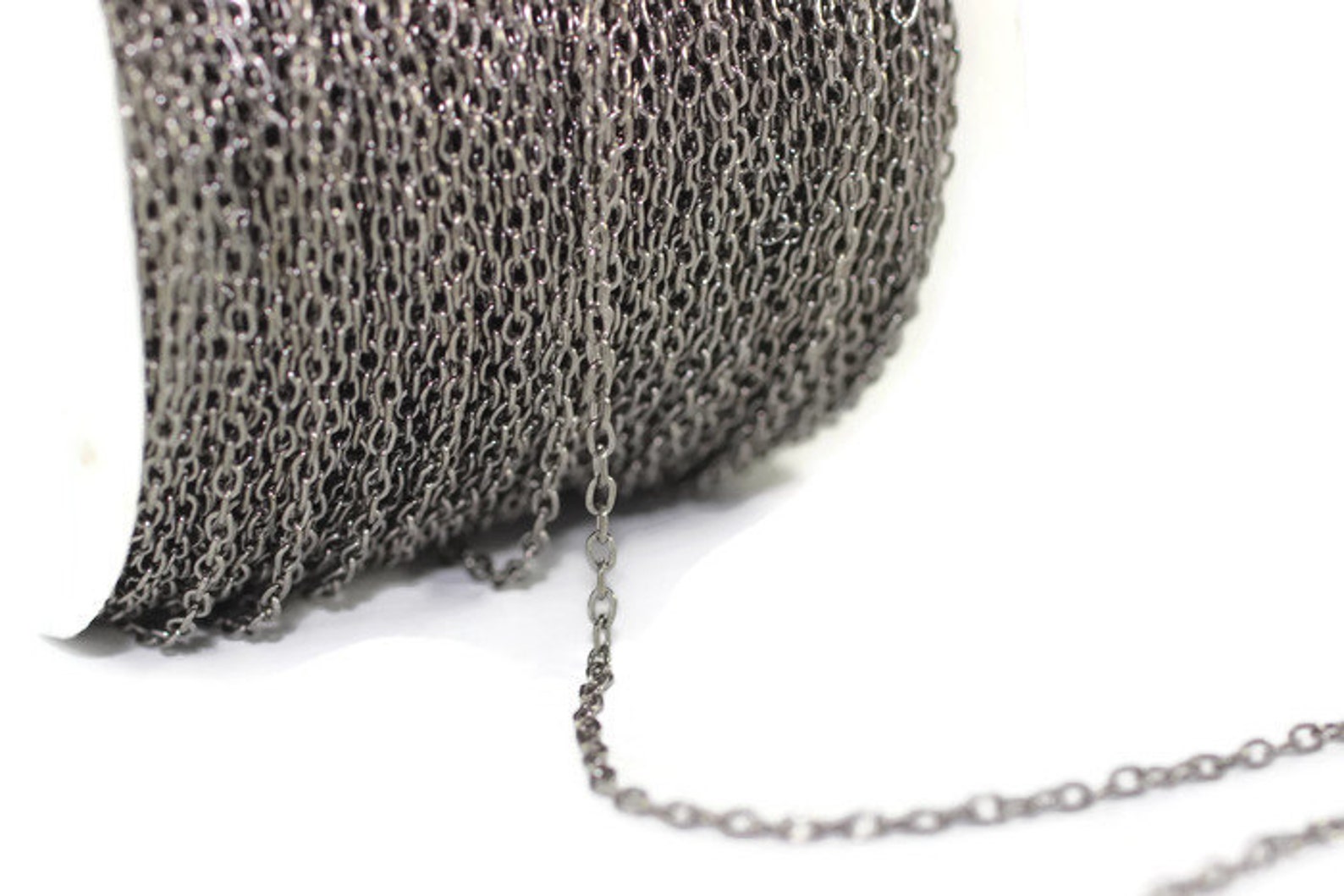 Gunmetal Chains 2x3mm Rolo Chains Metal Chains Soldered - Etsy