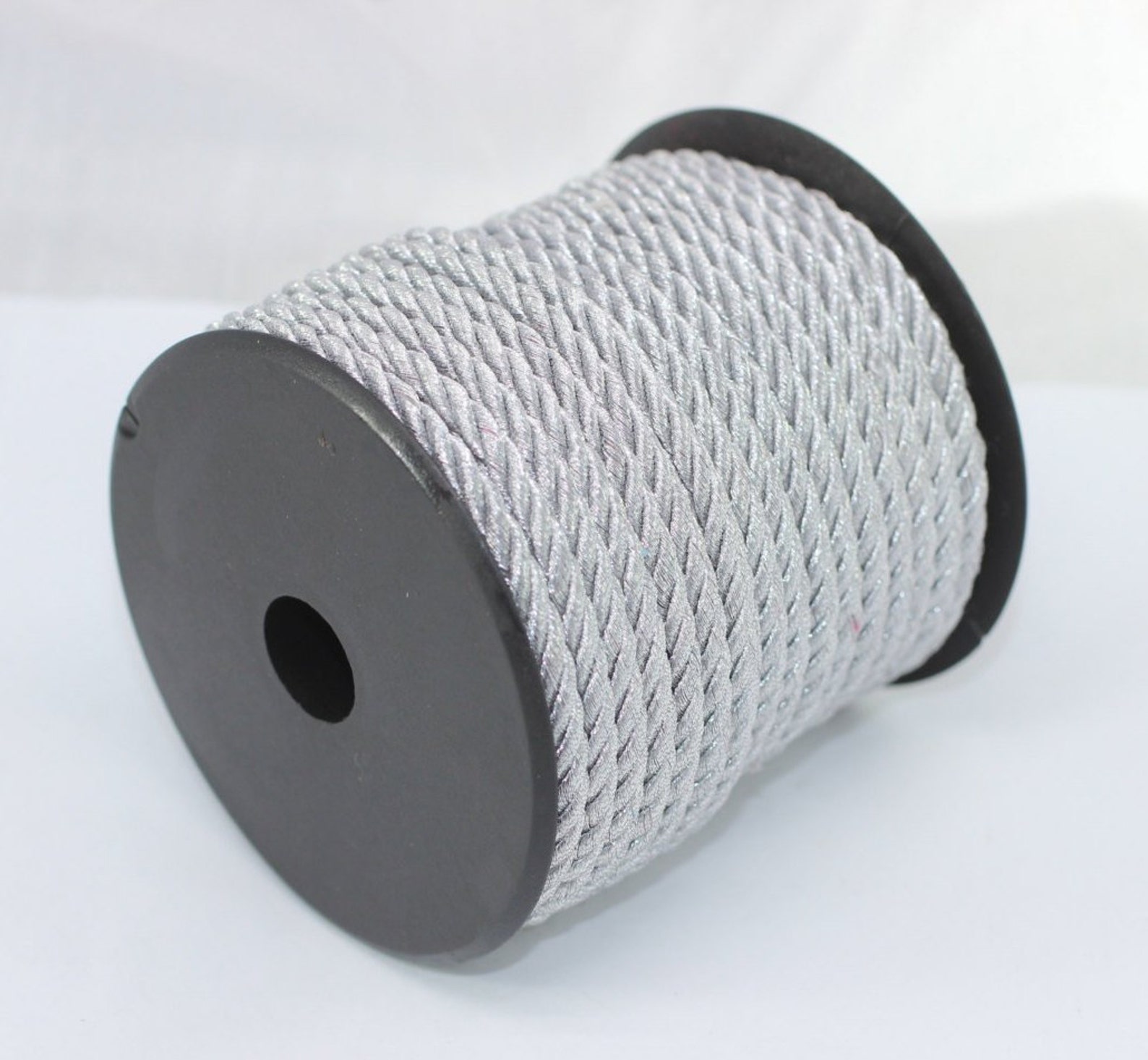 Grey Rayon Rope 4 Mm 015 Inch Grey Cord Twisted Braid | Etsy