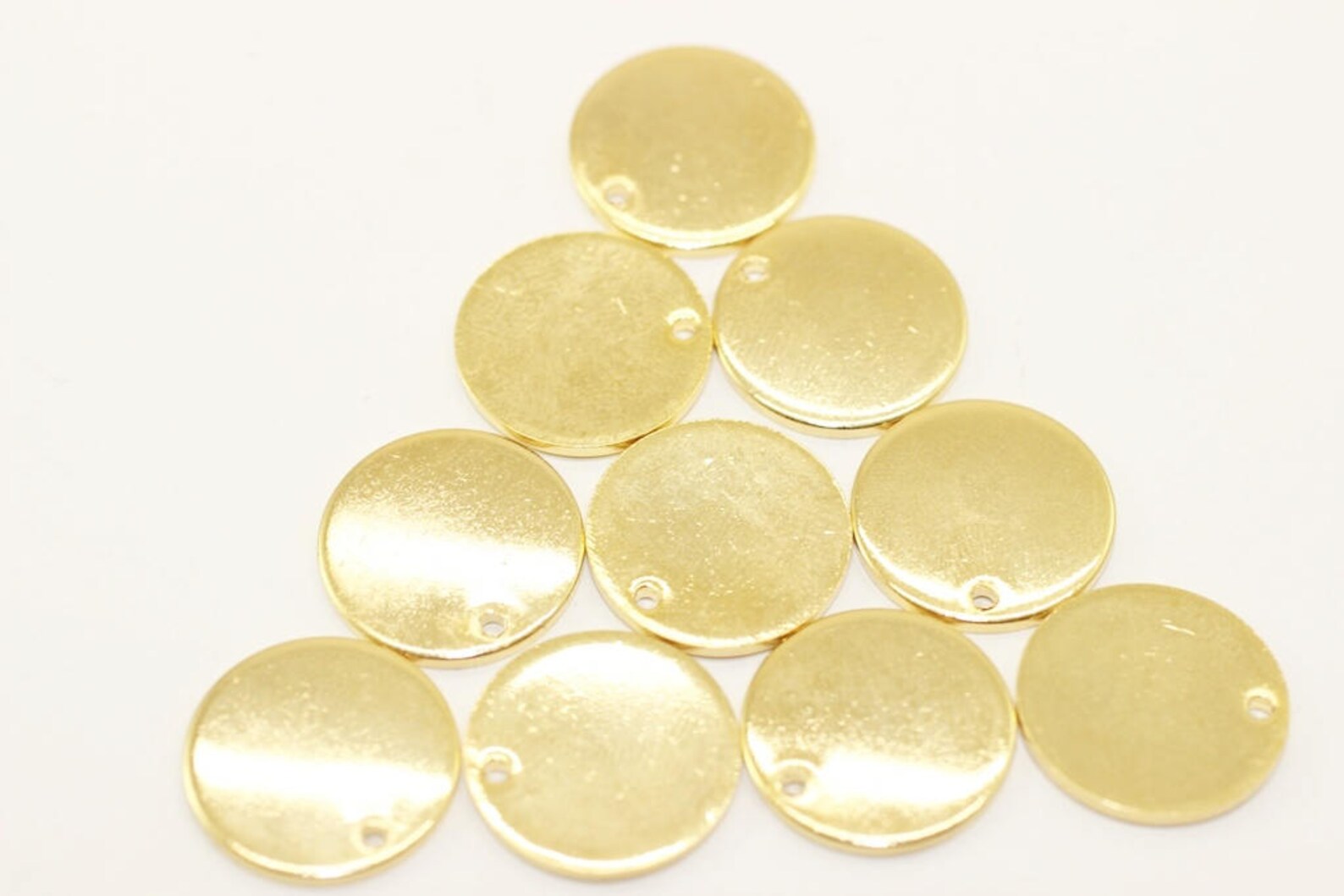 1.4x25mm Gold Plated Disc, Gold Plated Disc, Round Stamping Discs ...