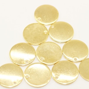 1.4x25mm Gold Plated Disc, Gold Plated Disc, Round Stamping Discs ...