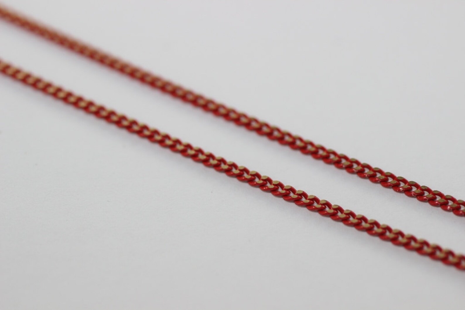 1.5mm Red Chain Link Brass Chains Loose Chain Gold Chain - Etsy