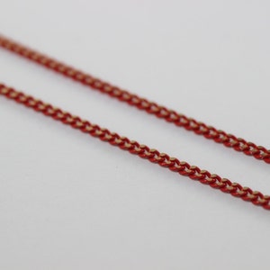 1.5mm Red Chain Link, Brass Chains, Loose Chain, Gold Chain, - Tiny ...