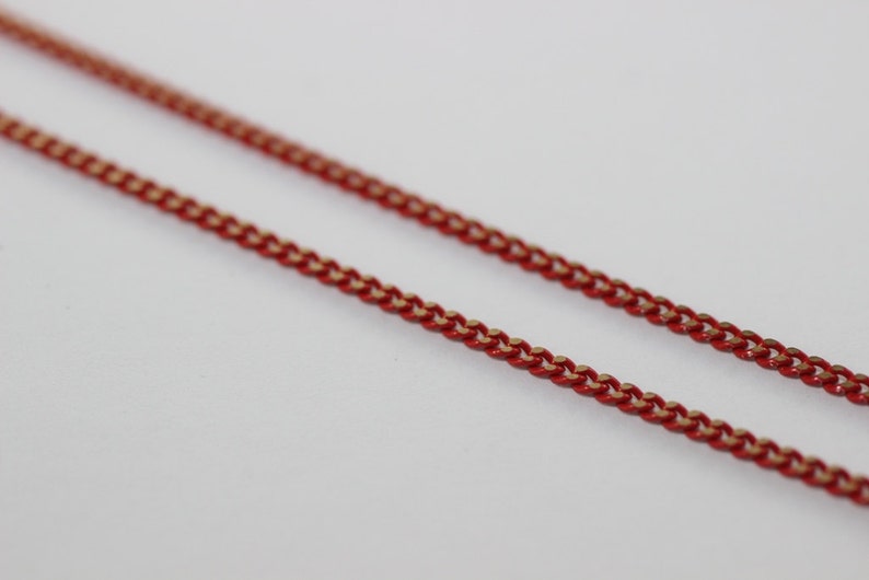 1.5mm Red Chain Link Brass Chains Loose Chain Gold Chain - Etsy