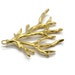 Matt Gold Tree Branch Pendant, 90 Mm Large Tree Branch Design, Necklace ...