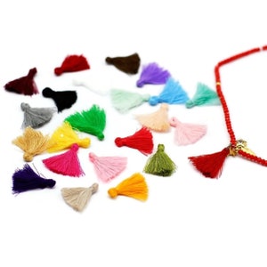 Mini Tassels Finding,1 Inch Small Tiny Short Tassels,choose Your Color ...