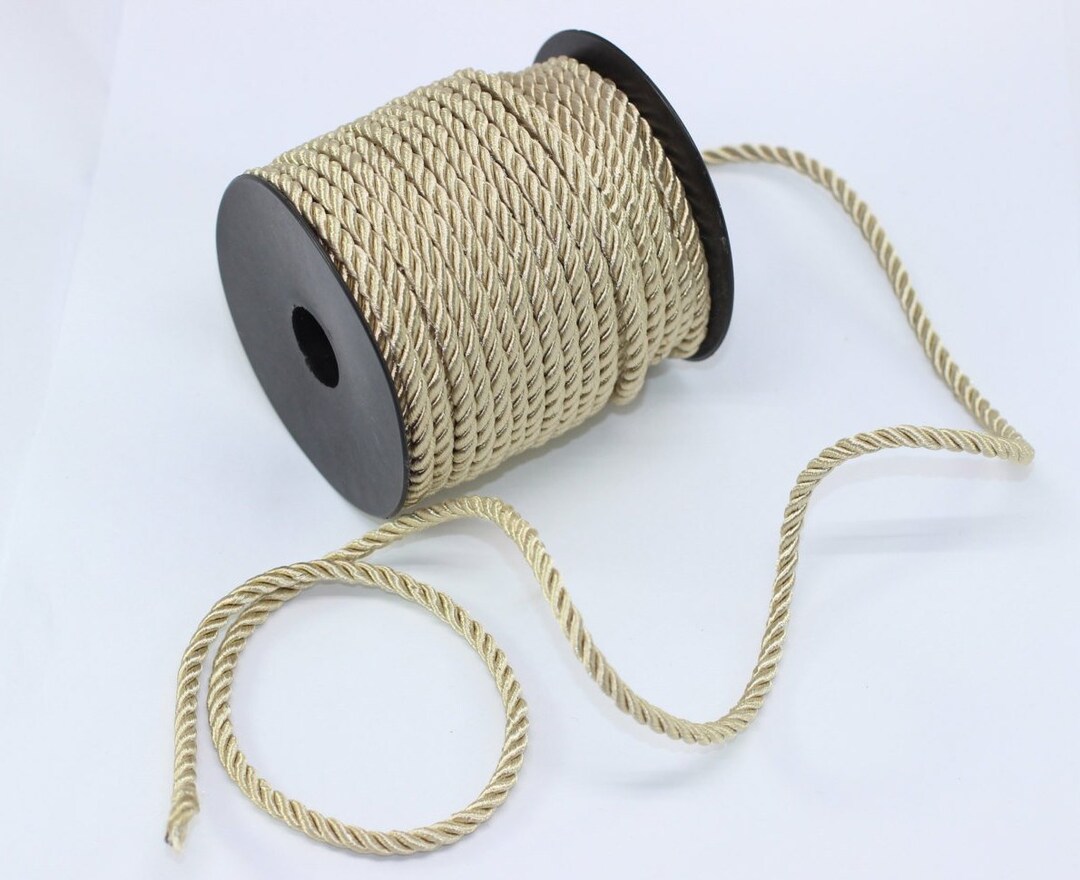 Milky Brown Rayon Rope, 4 Mm, Brown Cord, Twisted Braid Cords ...