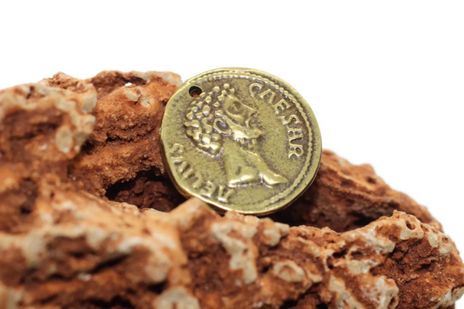 Roman Empire Emperor Ceasar Replica Coin Antique Bronze | Etsy