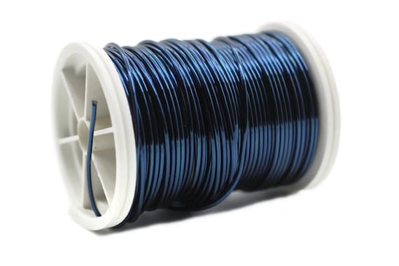 Navy Blue Wire Artistic Copper 18 Gauge 1 mm 5 Yard 5 Meters | Etsy