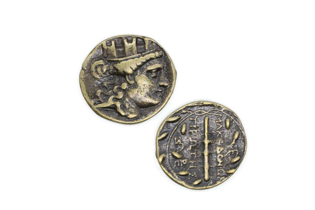 Antique Bronze Ionia Coins, Smyrna Coins, 25 Mm Roman Empire Artifact ...
